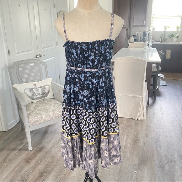 Dresses | Free People Patchwork Sun Dress | Poshmark